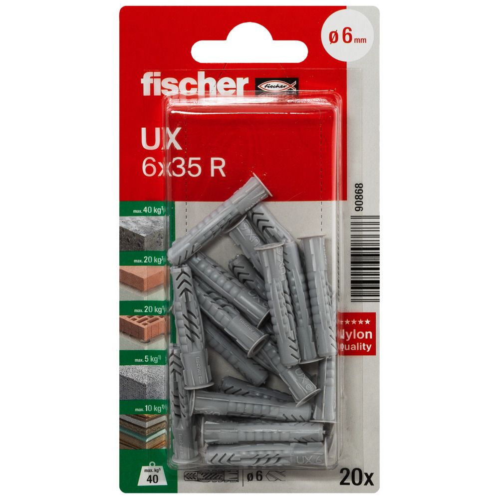 Fischer Univerzalni tipl UX 6x35 R sa kragnom