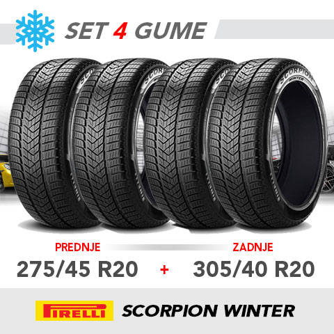 275/45 R20x2 + 305/40 R20x2 dot22 ROF PIRELLI S-W SET 4 GUME