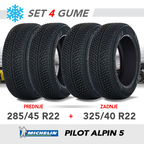 285/45 R22x2 + 325/40 R22x2 MICHELIN PA5 SET 4 GUME