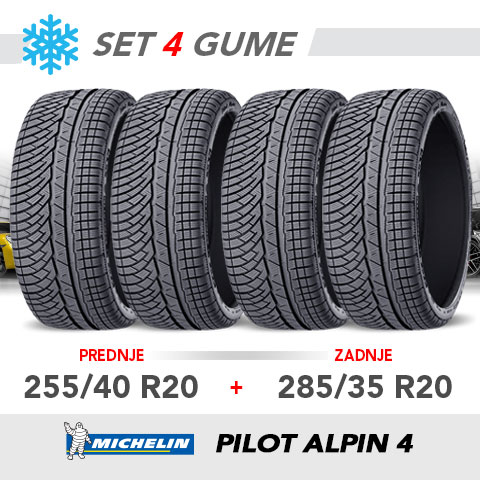 255/40 R20x2 + 285/35 R20x2 MICHELIN PA4 SET 4 GUME