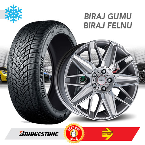 225/45 R18 SET Z BRIDGESTONE + MOMO EVOL TS POL 5/112 + TPMS