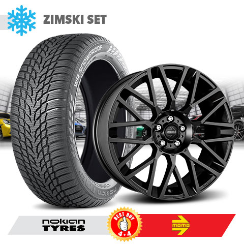 205/65 R16 SET Z NOKIAN + MOMO REV MB 5/114.3 + TPMS