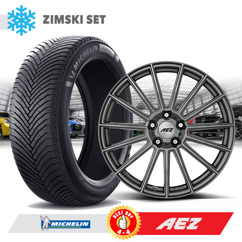 225/65 R17 SET Z MICHELIN + AEZ STEAM MG 5/114.3 + TPMS