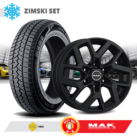 215/65 R16C SET Z MOMO + MAK GRAVEL MB 6/120