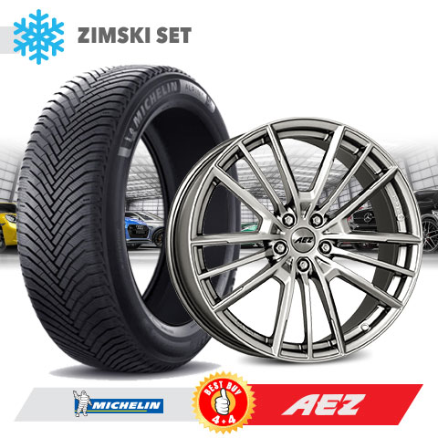 235/55 R19 SET Z MICHELIN + AEZ KAIMAN SIL 5/112 + TPMS