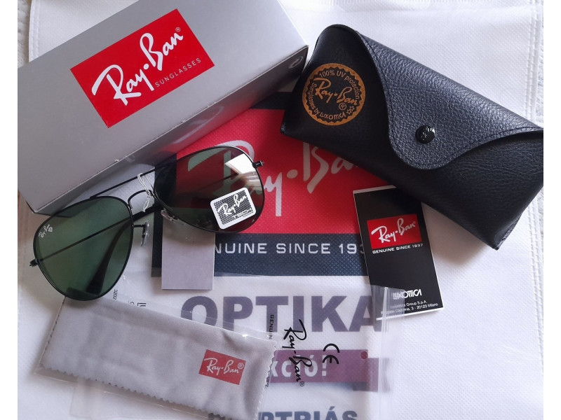 Ray Ban green crni ram Aviator