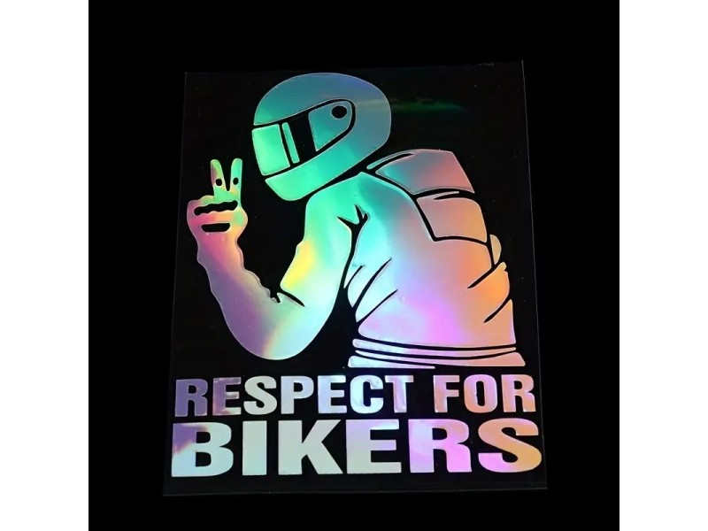 Nalepnica - Respect for bikers - Za auto i slično