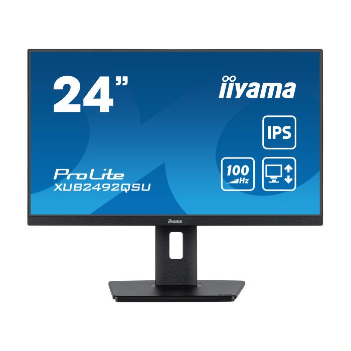 Monitor 23.8" Iiyama XUB2492QSU-B1 IPS 2560x1440/100Hz/0.5ms/HDMI/DP/USB/zvučni