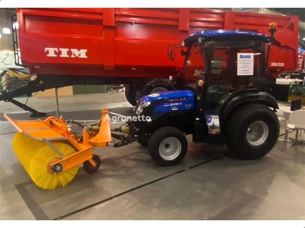 Solis H26 HST SnowEdition med Thyregod TK 1600 kost på traktor točkaš