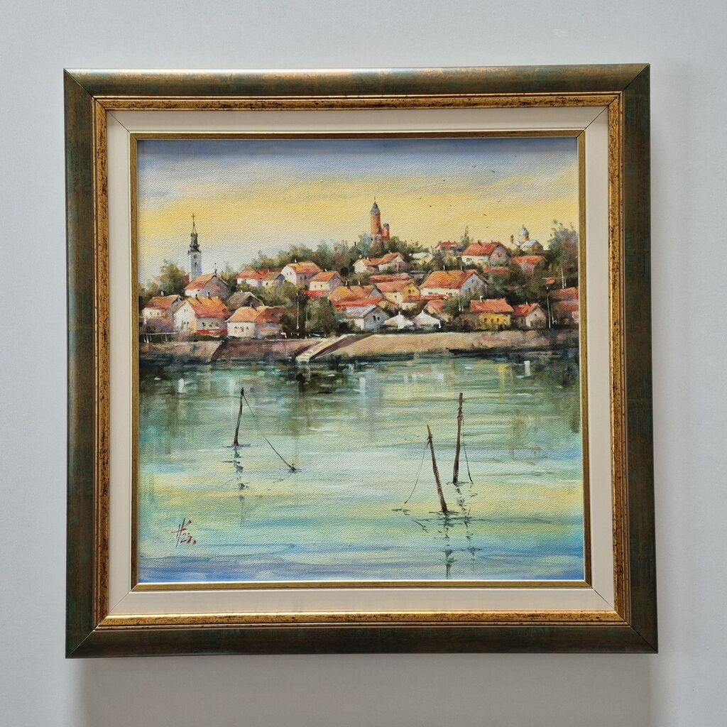 Ulje na platnu - Stari Zemun, prelepa slika