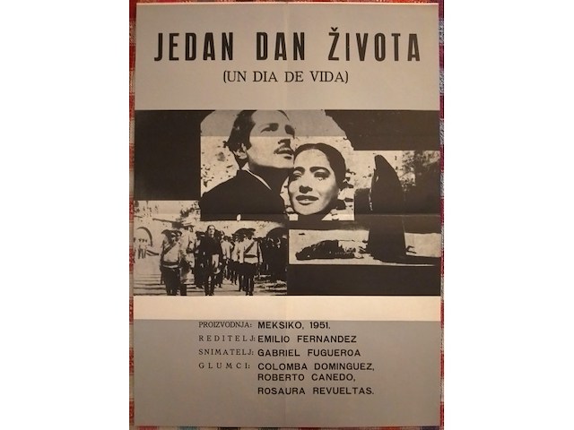 plakat JEDAN DAN ŽIVOTA (sivi)