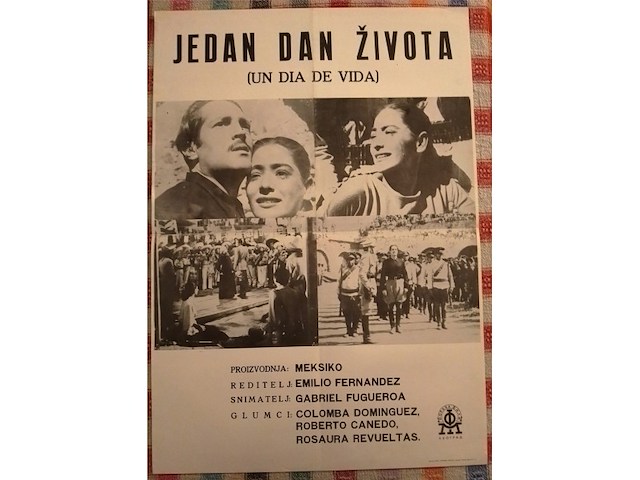 plakat JEDAN DAN ŽIVOTA (beli)