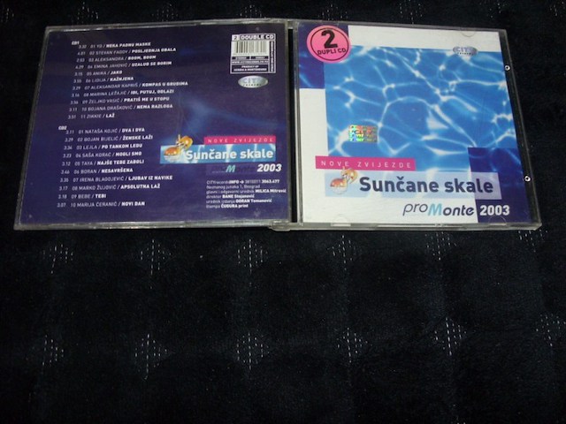 Sunčane Skale ProMonte 2003 - Nove Zvijezde 2CD City Re