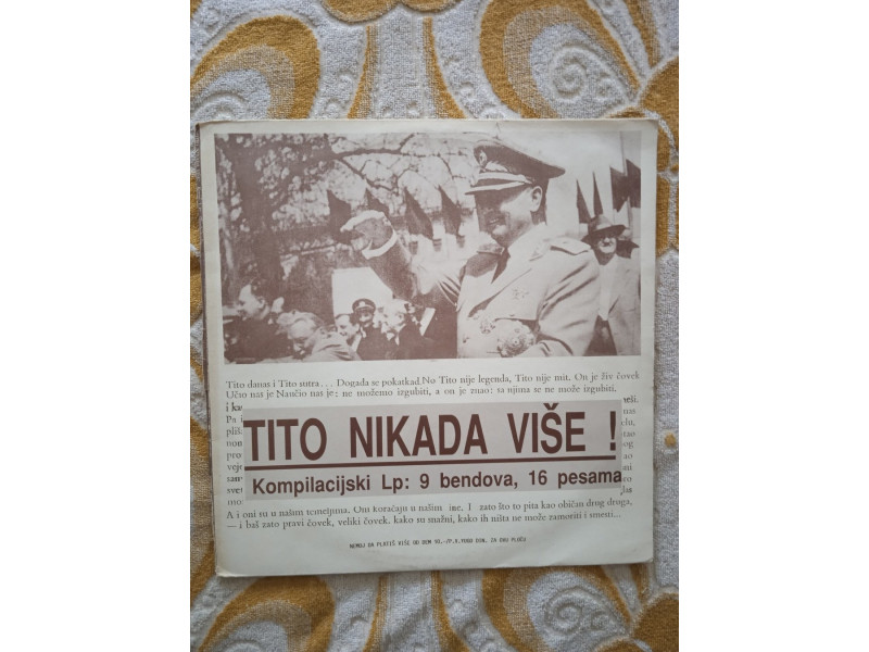 TITO NIKAD VIŠE - RAZNI IZVOĐAČI