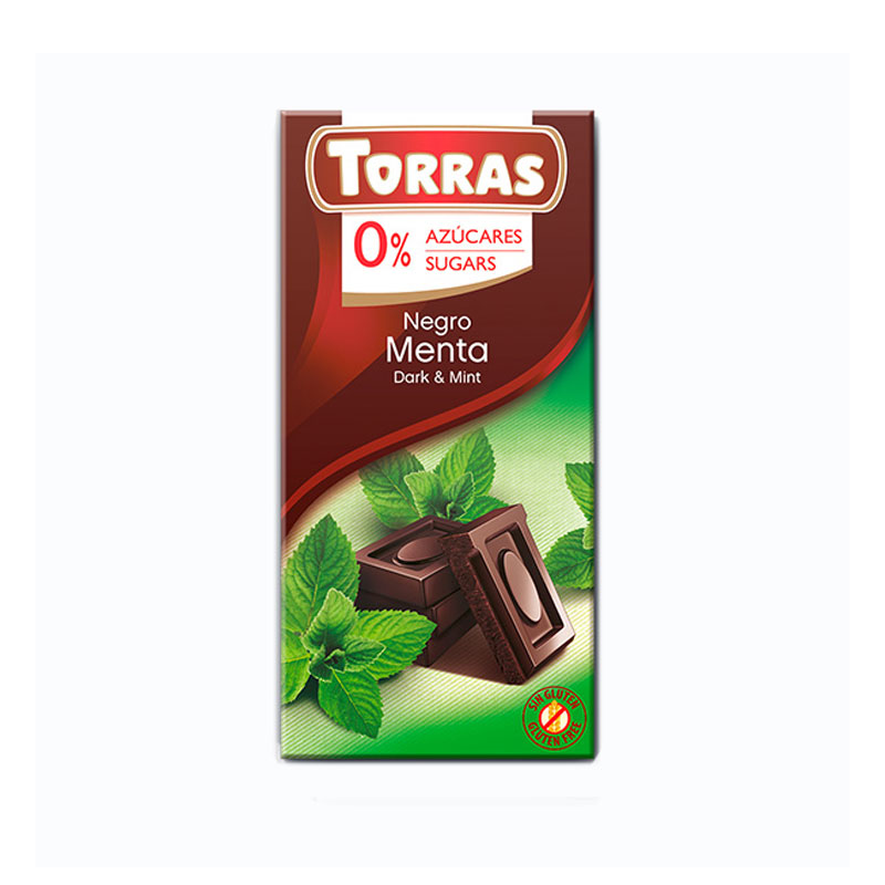 Crna čokolada sa mentom 75g Torras