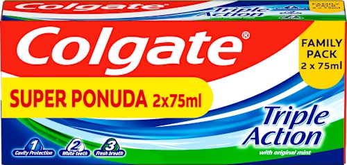 Colgate
Triple Action pasta za zube, 2x75ml, 150 ml