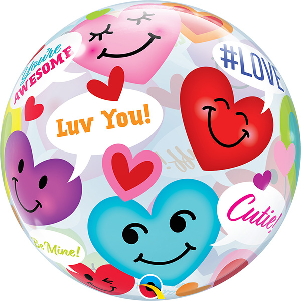 78466
22″ Bubble Conversation Smile Hearts