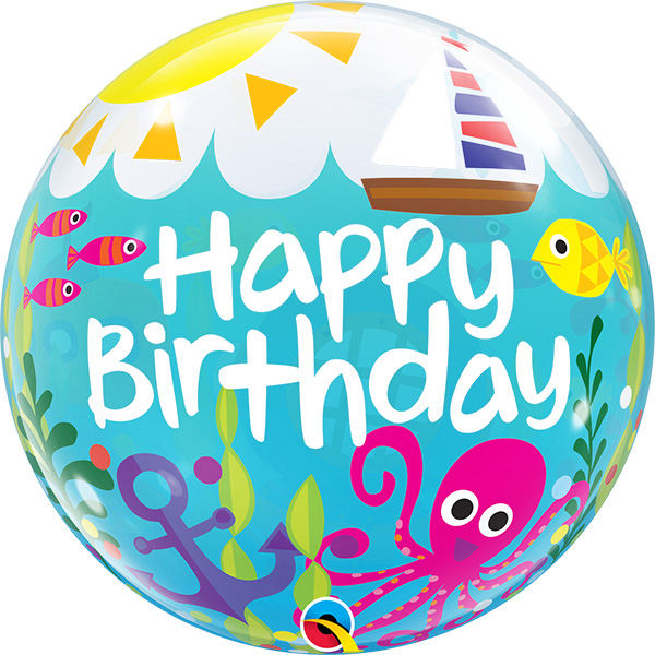 15731
22″ Bubble Happy Birthday Maritime Fun