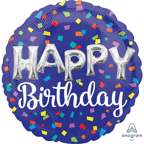 4179501
18″ Foil Happy Birthday Balloon Letters