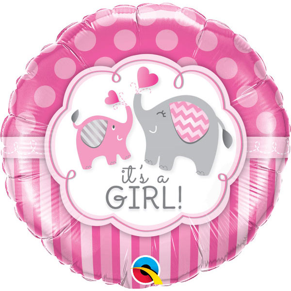 45106
18″ Foil It’s A Girl Elephants