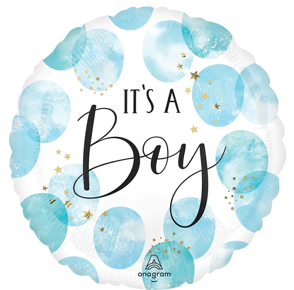 4569101
18″ Foil Baby Boy Blue Watercolor