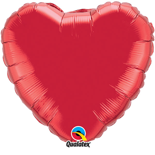 12657
36″ Foil Heart Ruby Red