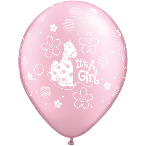 14515
11″ Latex Its A Girl Soft Pony Pearl Pink (5)