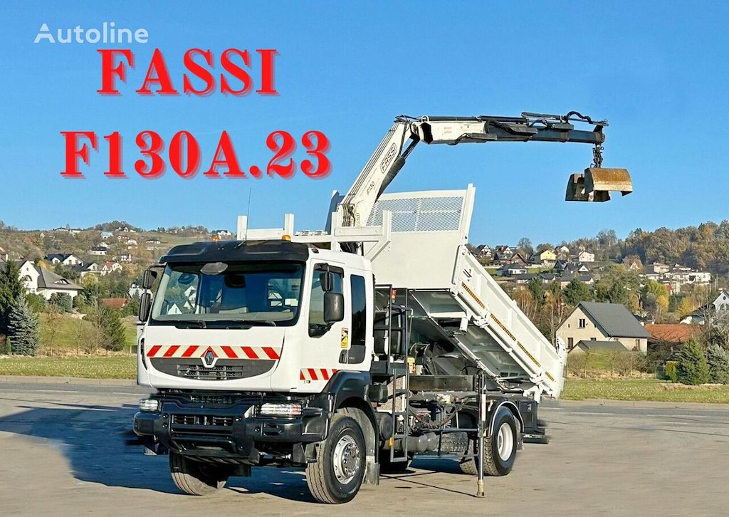 Renault KERAX 370* KIPPER 4,70m * FASSI F130A.23 + FUNK kiper