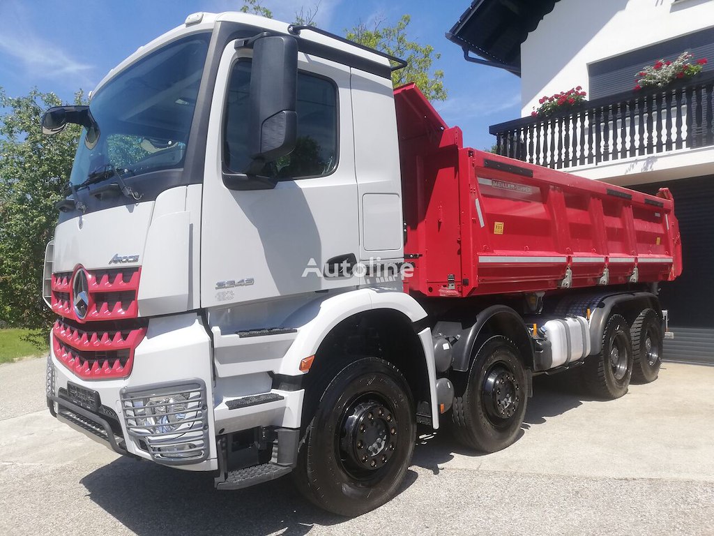 Mercedes-Benz AROCS 3248 MP5 kiper + prikolica sa ceradom