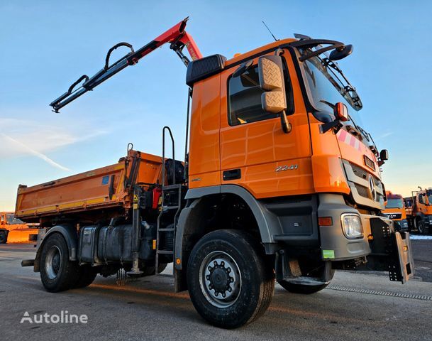 Mercedes-Benz Actros 2241 4x4 MP3 Palfinger Funk Kran Euro5 kiper