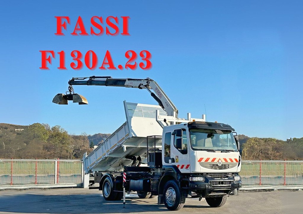 Renault KERAX 370* KIPPER 4,70m * FASSI F130A.23 + FUNK kiper