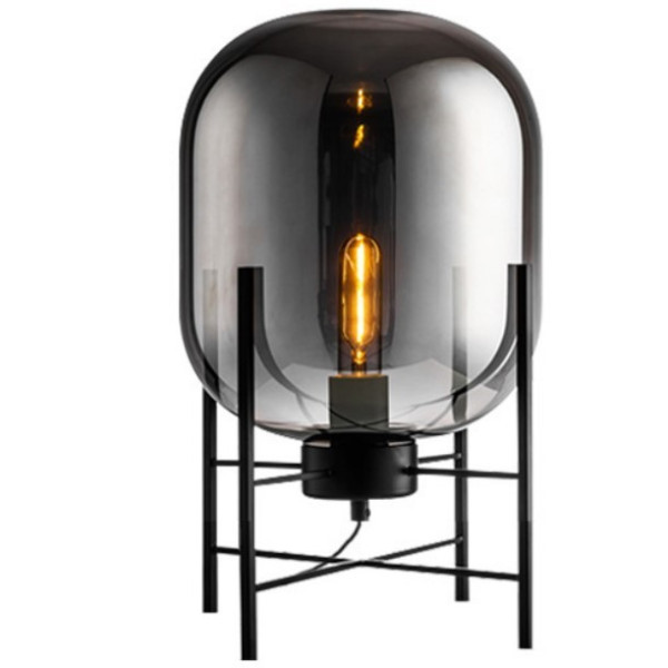 Stona/podna lampa LI2704 1xE27 smoked staklo