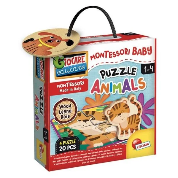 EDUKATIVNA KUTIJA 4PUZZLE ANIMALS 52184