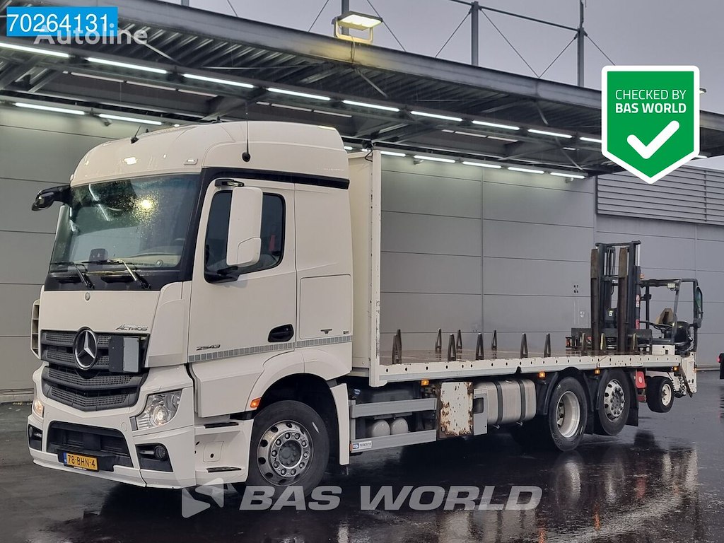 Mercedes-Benz Actros 2543 6X2 NL-Truck Lift+Lenkachse ACC Moffett Kooiaap Euro kamion s ravnom platformom