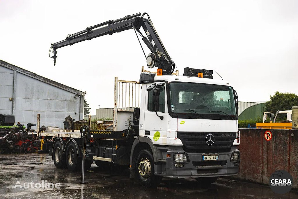 Mercedes-Benz Actros 2636 6x4 HIAB 166BS-3 HiDuo Radio kamion s ravnom platformom