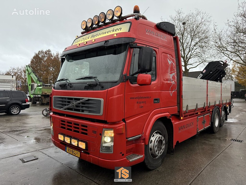 Volvo FM12 6X2R FAL8.0 RADT-A8 HIGH 420 - CRANE/KRAAN HMF1820 - MANUAL kamion s ravnom platformom