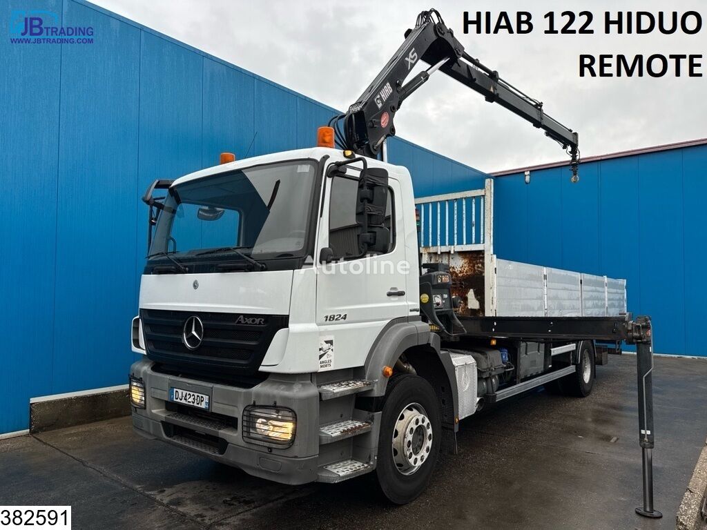 Mercedes-Benz Axor 1824 Manual, Steel Suspension, HIAB, Remote kamion s ravnom platformom