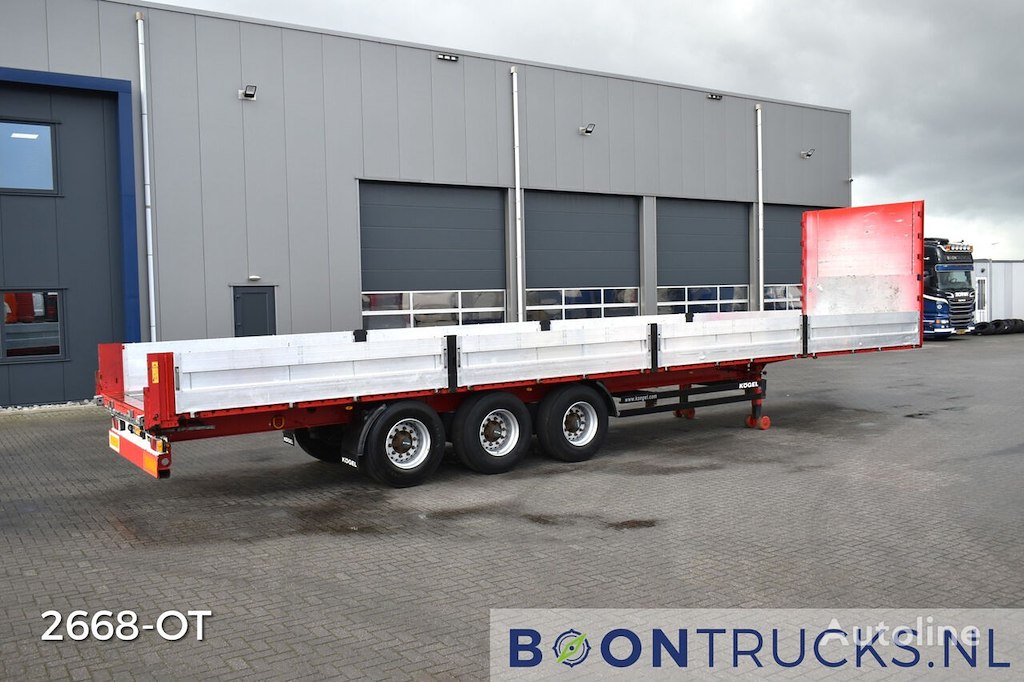 Kögel SN 24 FLATBED | ALU BOARDS * HARDWOOD FLOOR * NL TRAILER * APK 0 poluprikolica sa ravnom platformom