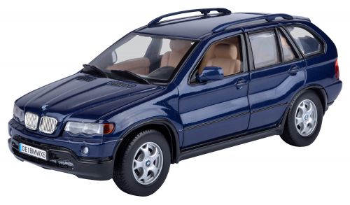 Metalni auto BMW X5 2001 Blue, 1:24, Motormax