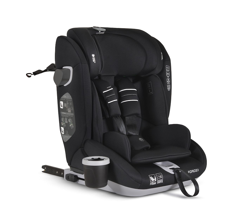 Cangaroo Force i-Size Isofix auto sedište za decu 76-150cm-Black