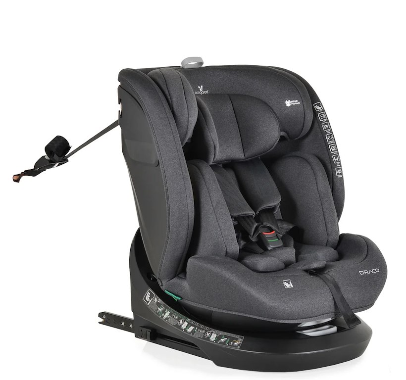 Cangaroo auto sedište za bebe Isofix Draco-Black