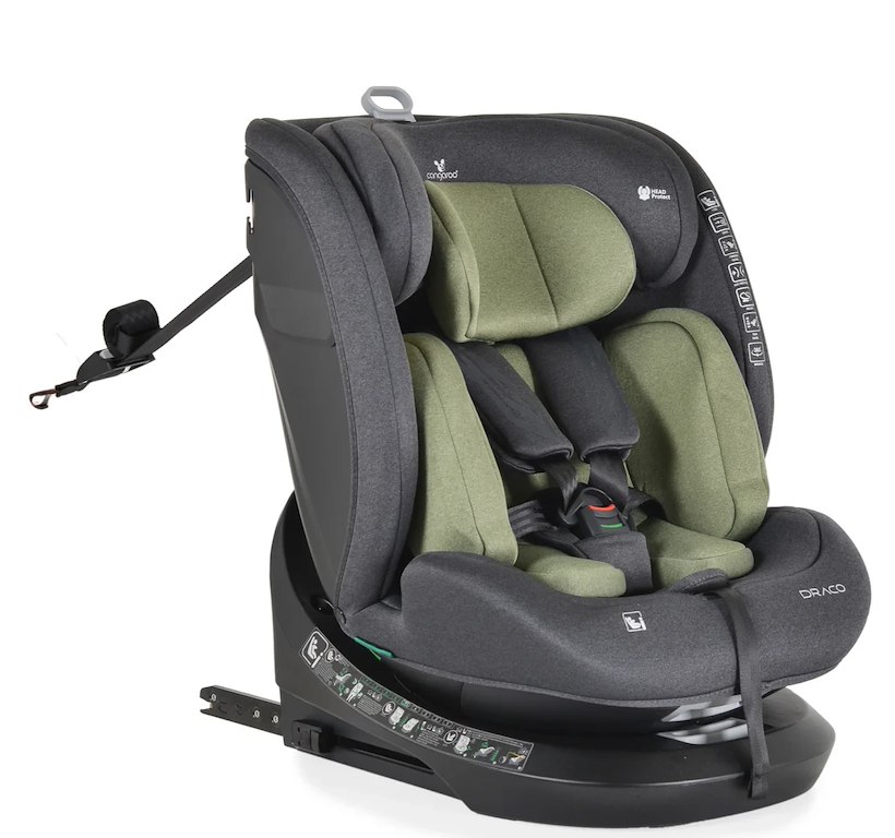 Cangaroo auto sedište za bebe Isofix Draco-Green