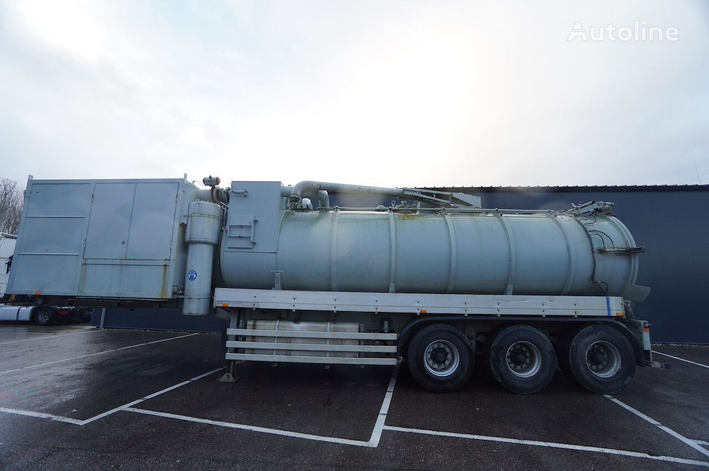 Burg 3 AXLE VACUUM TANK TRAILER SUCK AND PRESS prikolica autofekalca