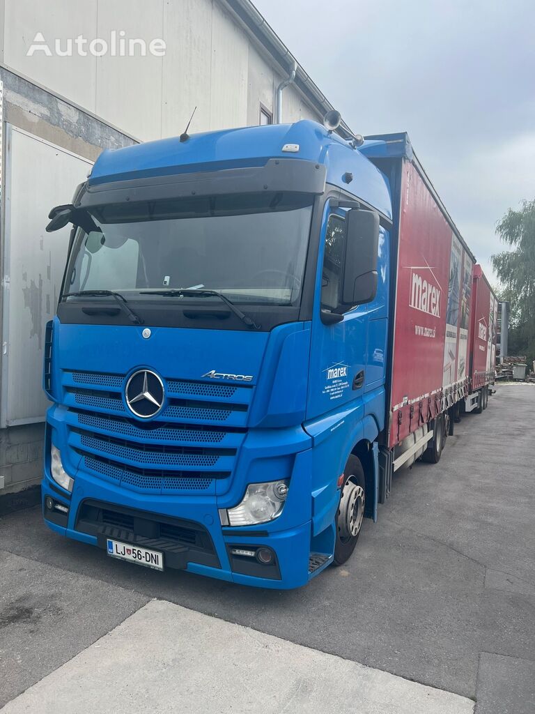 Mercedes-Benz ACTROS 330kW, EURO 6 kamion sa klizna zavesa cerada + prikolica sa kliznom ceradom