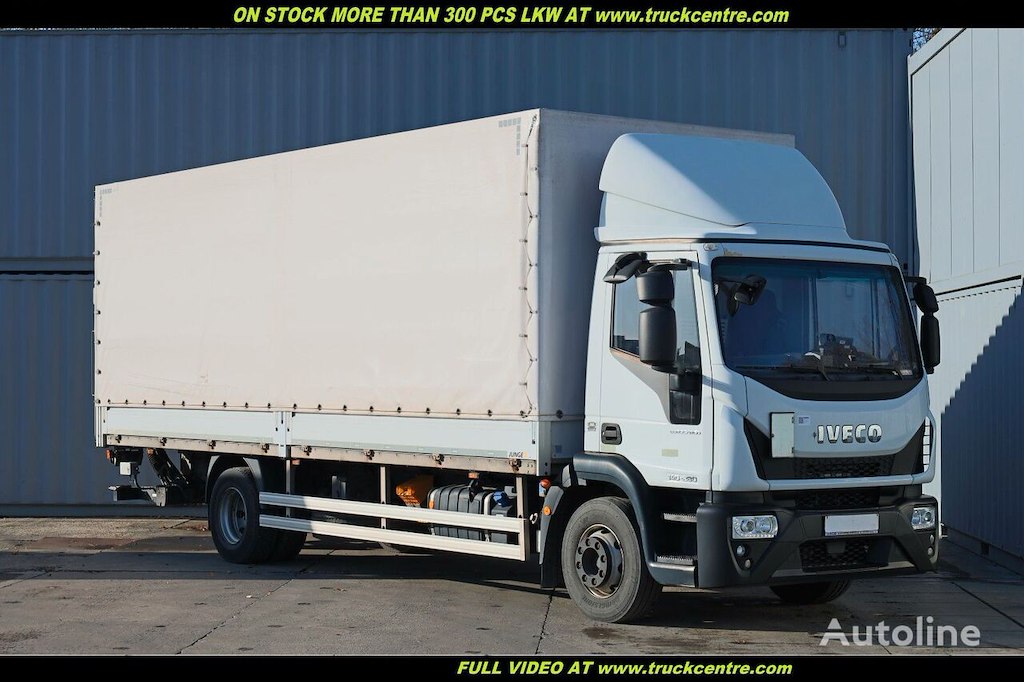 IVECO EUROCARGO ML 140E, TAIL LIFT BÄR, 18 PALLETS kamion s ceradom