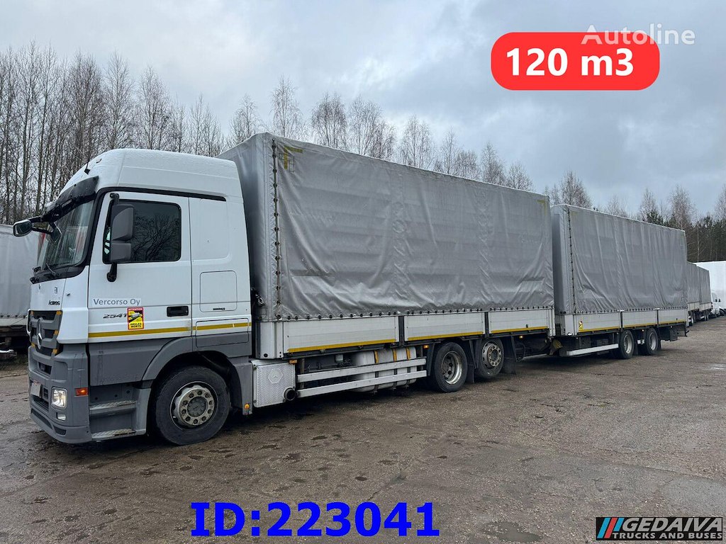 Mercedes-Benz Actros 2541 kamion s ceradom + prikolica sa ceradom