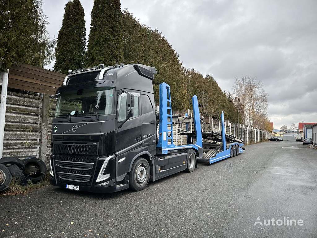 Lohr Eurolohr 300 autotransporter + prikolica autotransportera