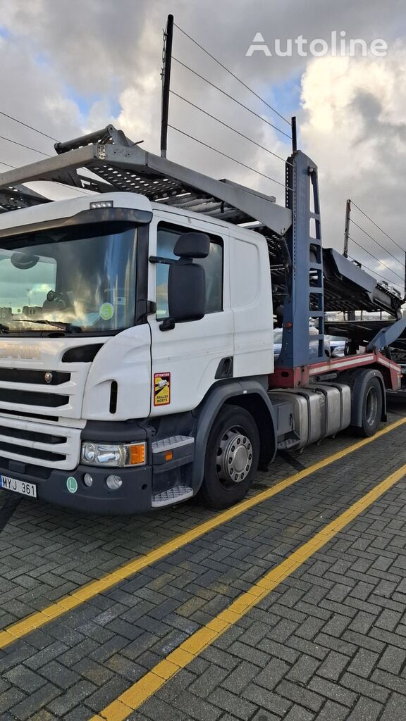 Scania P410 + LOHR 2015 autotransporter + prikolica autotransportera