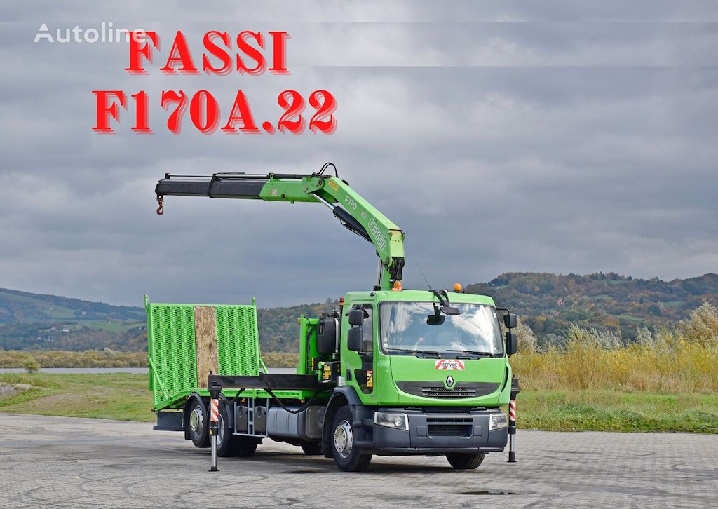 Renault PREMIUM 320 DXI * FASSI F170A.22 + FUNK kamion platforma