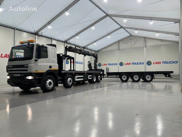 DAF CF85 360 kamion platforma + prikolica platforma